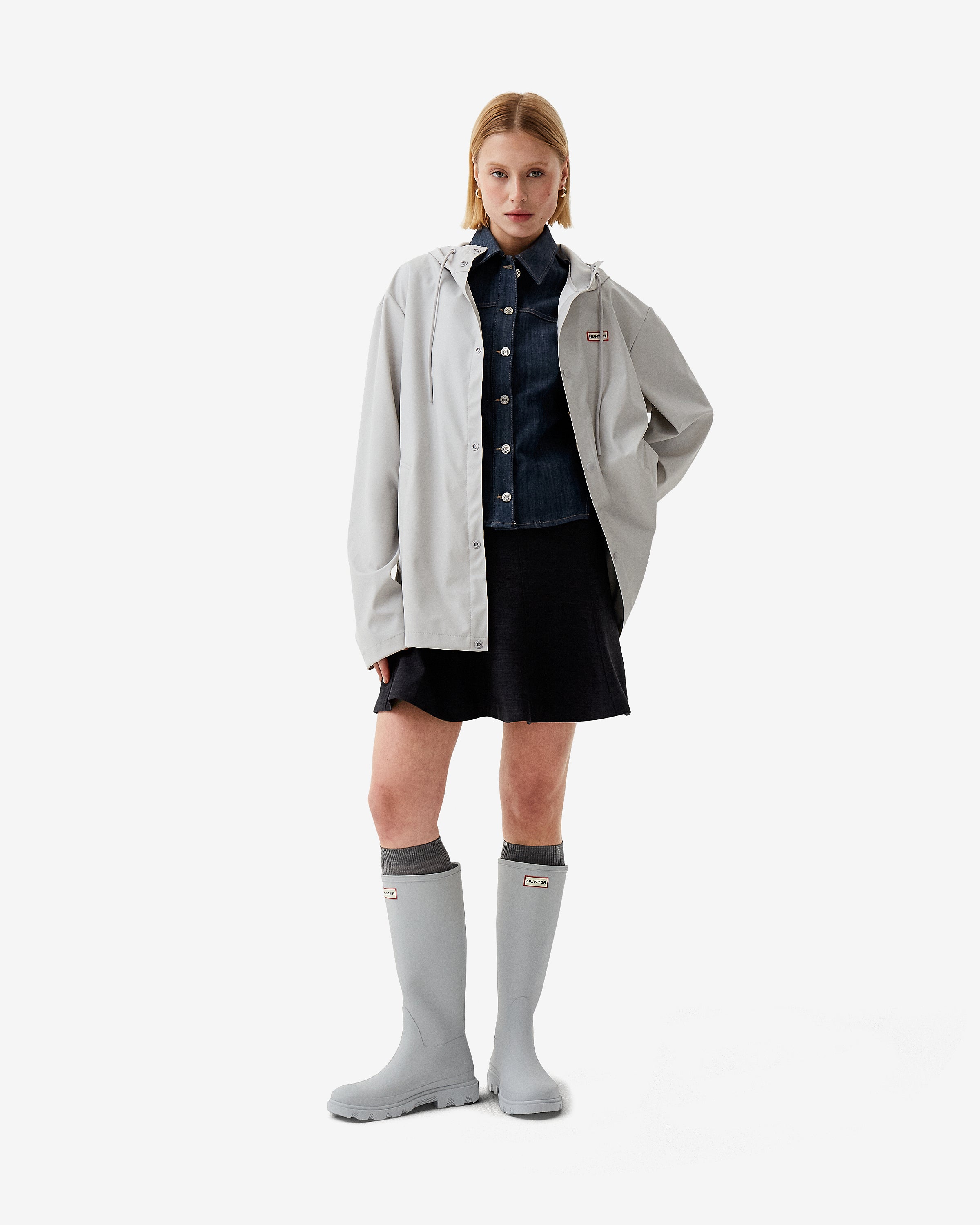 IZZY PU HOODED JACKET – Hunter Boots UK