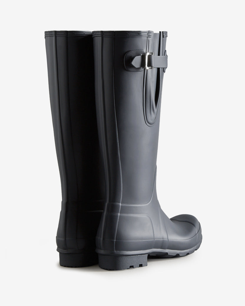 Men's Navy Tall Side Adjustable Wellington Boot – Hunter Boots UK