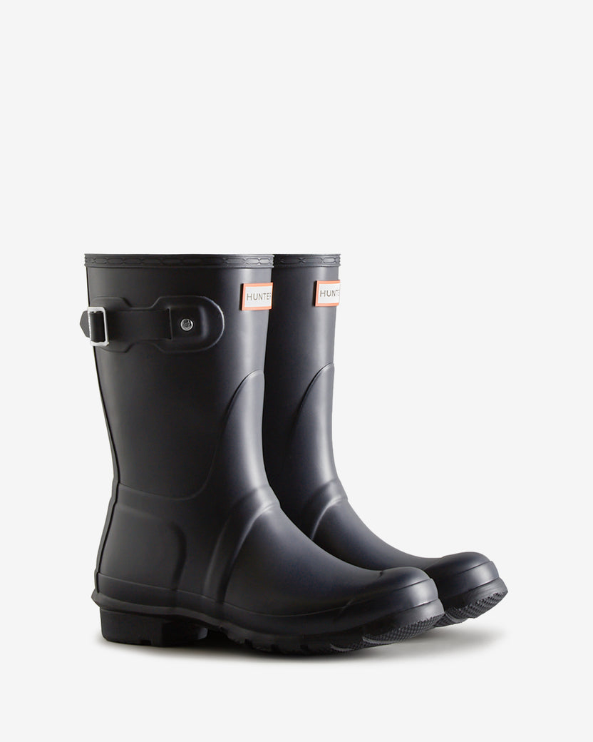 Women's Navy Original Short Wellington Boot – Hunter Boots UK