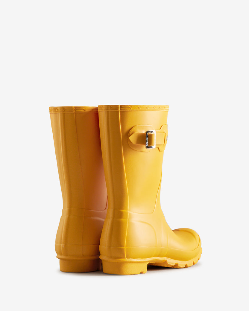 Women's Yellow Original Short Wellington Boot – Hunter Boots UK