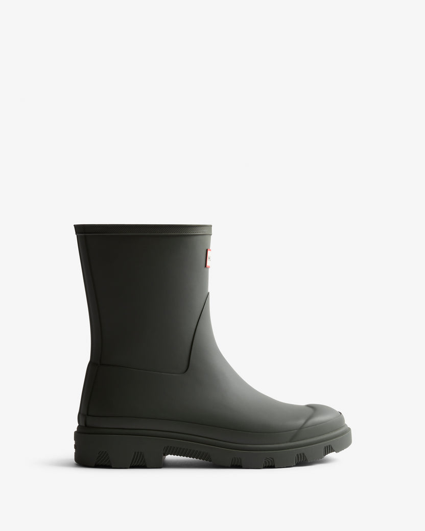 Unisex Dark Olive Downpour Short Wellington Boot – Hunter Boots UK